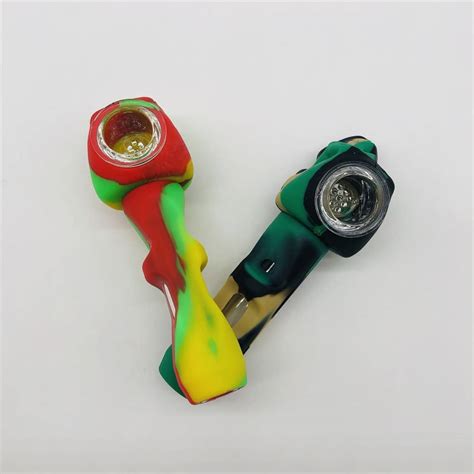 5″ Skull Silicone Hand Pipe Dragón Glass