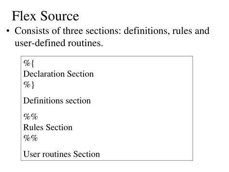 Ppt Flex A Fast Lexical Analyzer Generator Powerpoint Presentation