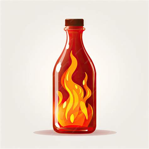 Premium Ai Image Burning Source Bottle In Flames Ai Generated