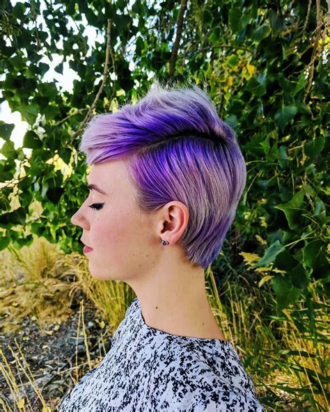 Purple Pixie Hair Abby R King Abigailroseking On Instagram “ Nothingbutpixies