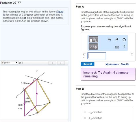 Solved The Rectangular Loop Of Wire Shown In The Figure