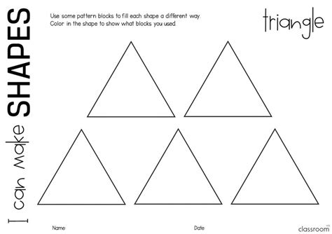 D Shape Pattern Block STEM Challenge Cards Etsy