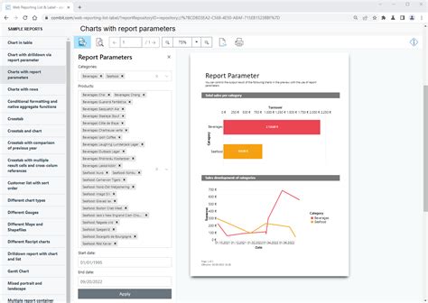 Vorschau In Web Anwendungen Mit Dem Web Report Viewer