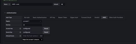 Aws Cost Explorer Example · Grafana Grafana Infinity Datasource