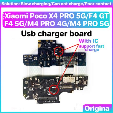 USB Charging Charger Port Board For Xiaomi Poco M X F Pro GT G G IC Mic Microphone USB Port