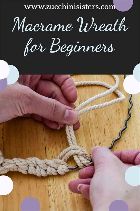 How To Make A Simple Macrame Wreath Macrame Patterns Tutorials Macrame Patterns Macrame Projects