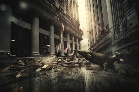 Economic Recession Concept With Stock Market Crash And Pain In The