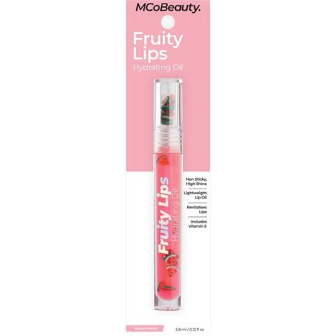 Mcobeauty Fruity Lips Hydrating Lip Oil Watermelon 38ml Woolworths