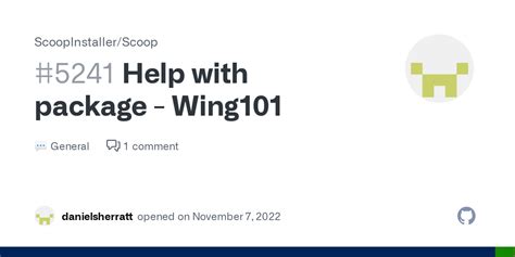 help with package wing101 · scoopinstaller scoop · discussion 5241