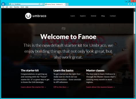 Umbraco 722 Error 50019 Internal Server Error Iis Not Iis Express Installing Umbraco