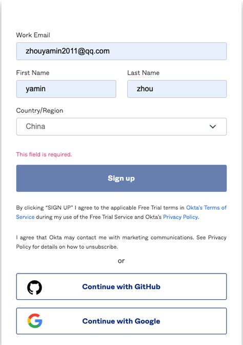 about signing up for an okta account questions okta developer community