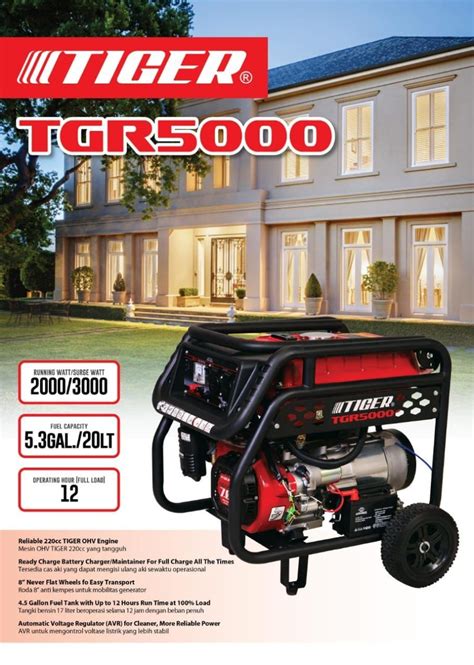 Genset Gasoline 2000 Watt Siplah