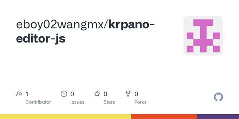 GitHub Eboy02wangmx Krpano Editor Js