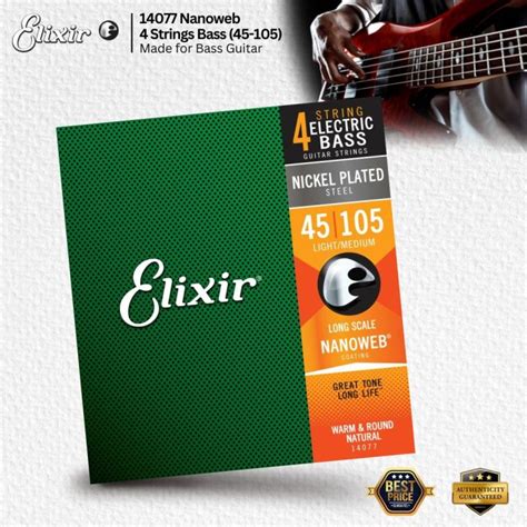 Elixir Nanoweb Electric Bass Strings Lazada