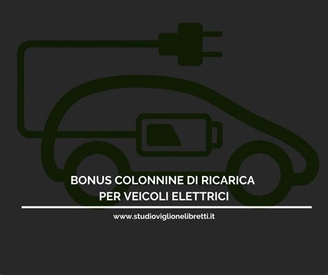DI RICARICA BONUS COLONNINE PER VEICOLI ELETTRICI Studio Viglione Libretti Partners