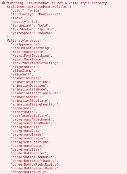 Textshadow Style Propery Triggers Missleading Warning Message · Issue