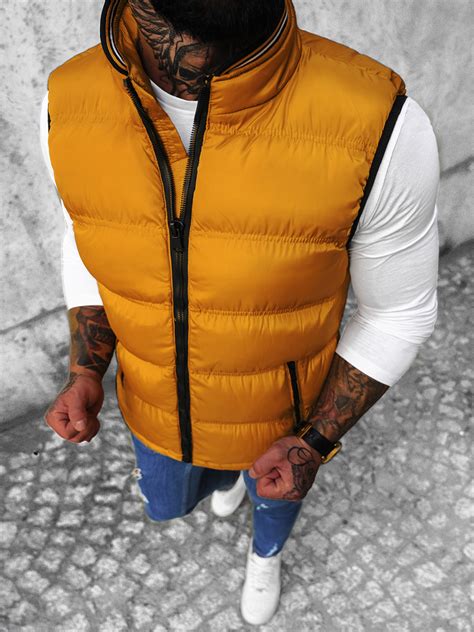 Chaleco De Hombre Amarilla Ozonee N7131 Ozonee