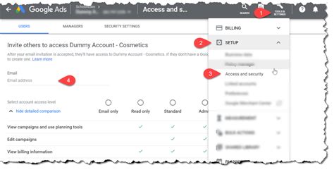 How To Share Google Ads Account Access With Individual And Google Ads