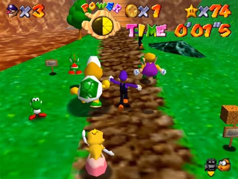 Super Mario 64 Online Multiplayer Gehüpfe Mit 24 Spielern
