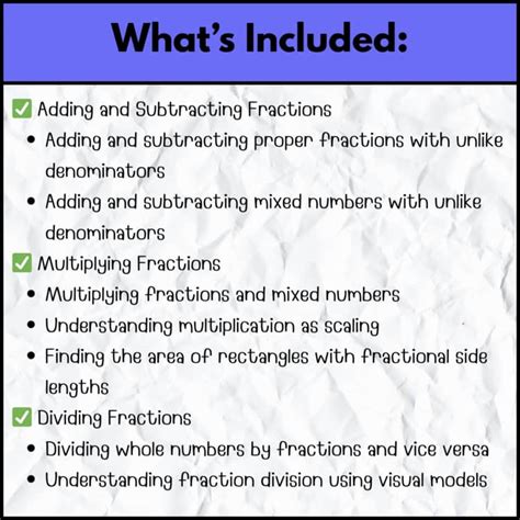 5th Grade Fractions And Arithmetic Operations Practice Tpt