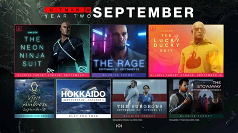 Hitman 3 Year 2 September Roadmap Revealed Keengamer