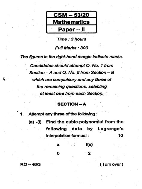 Csm Mathmatics P Ii Pdf