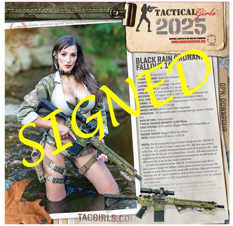 2025 Tactical Girls Calendar Tactical Girls