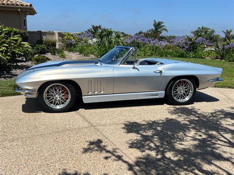 1965 Silver Corvette Resto Mod Convertible Corvette Mike Used