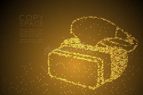 抽象几何圈子小点映象点样式VR耳机虚拟现实形状设计金子彩色插图 向量例证 插画 包括有 梯度 复制 117501487