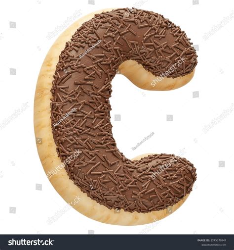 실제로 3d로 스프링클이 들어간 초콜릿 글자 스톡 일러스트 2275379247 Shutterstock