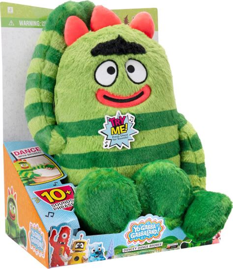 Yo Gabba Gabba Dancey Dance Brobee 15 Plush With Sound Jazwares Toywiz