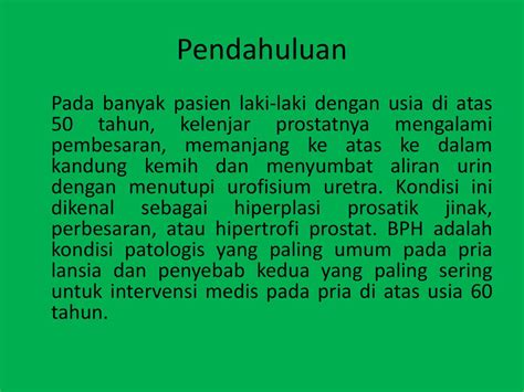 Asuhan Keperawatan Post Pembedahan Prostatektomi Hari Ke Pada Tn K Ppt Download