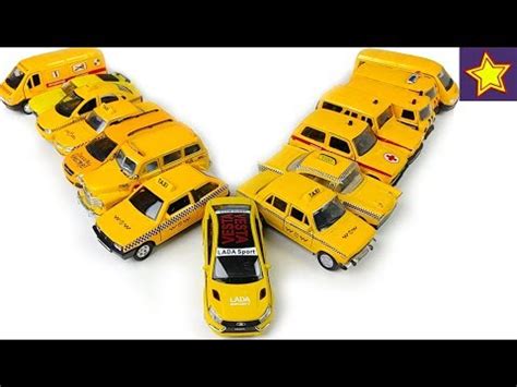 Машинки Желтая Лада Веста Спорт Достаем все желтые машинки Yellow cars ...
