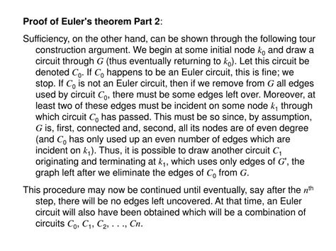 PPT Proof Of Euler S Theorem Part PowerPoint Presentation Free Download ID