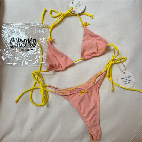 Ships Now Sold Out Boutine La Pink And Yellow Bow Depop
