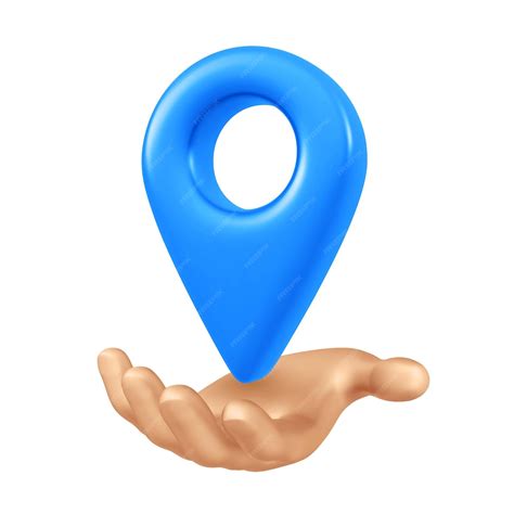 Premium Vector Point Of Location 3d Icon Pointer Of Map In Hand Map