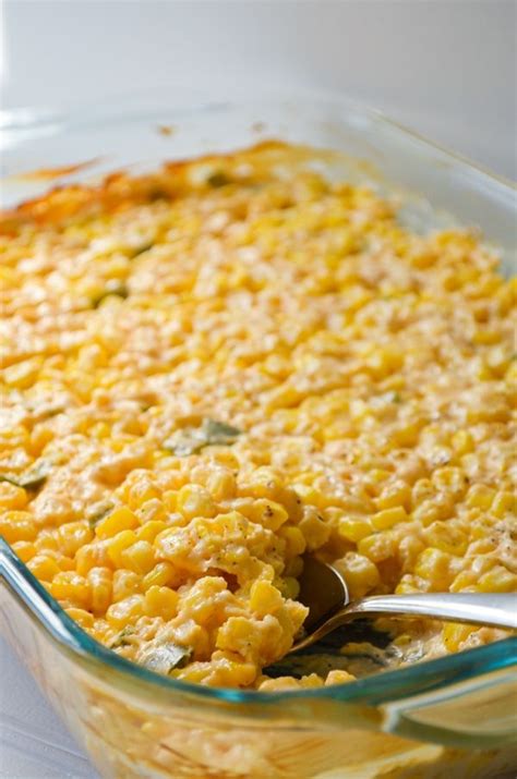 Creamy Jalapeno Corn Casserole Recipe Veggie Dishes Easy Casserole