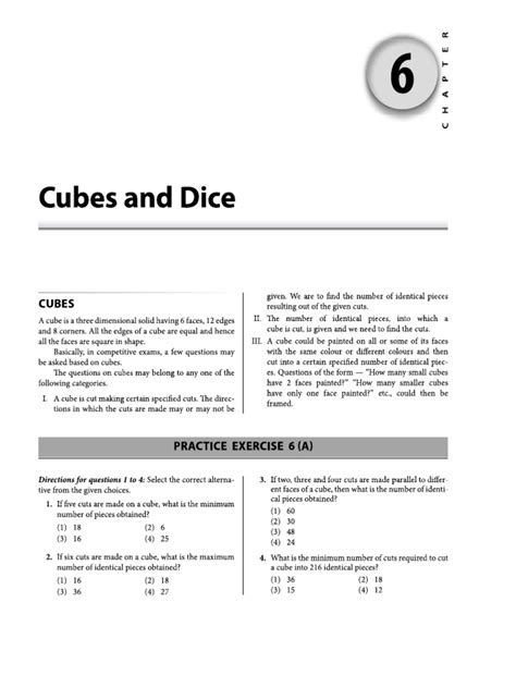 Cube And Dice Pdf