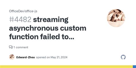 Streaming Asynchronous Custom Function Failed To Calculate Time · Issue