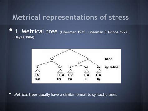 Ppt Metrical Stress Theory Powerpoint Presentation Free Download