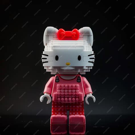 Full portrait photograph of LEGO Hello Kitty character looking into ...