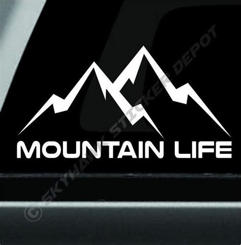 Mountain Life Decal Bumper Sticker Car Truck Off Road Sticker Fit Jeep
