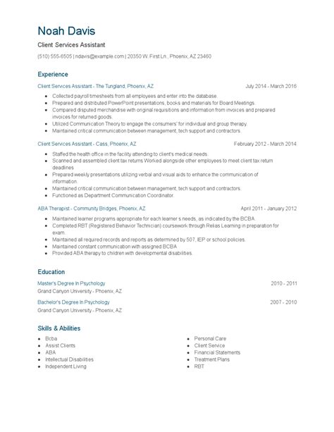 What Does A Client Services Assistant Do Zippia