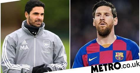 Lionel Messi Mikel Arteta Sends Message To Barcelona Star Over Man