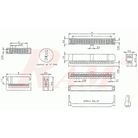 Idc10 Female Fc10 Cable سوكت Idc للكبلات الفلات Ram Electronics Website