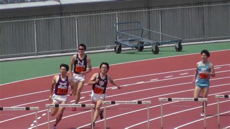 陸上関東ｲﾝｶﾚ 男子1部 400mh 予選3組 2013525 Youtube