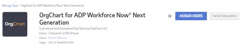 adp assign users to orgchart