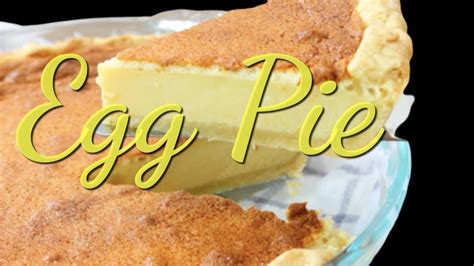Egg Pie Recipe Youtube