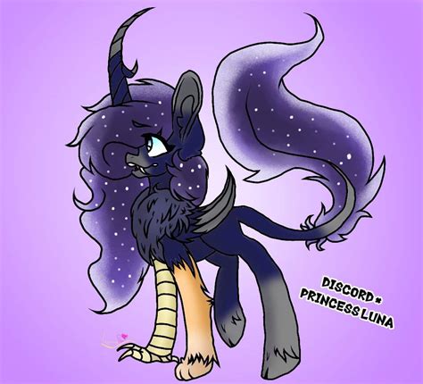 Discord Princess Luna Corrupted Gaze Equestria Unofficial Fan