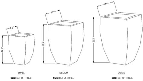Rectangular Pot Plan With Detailed Dwg File